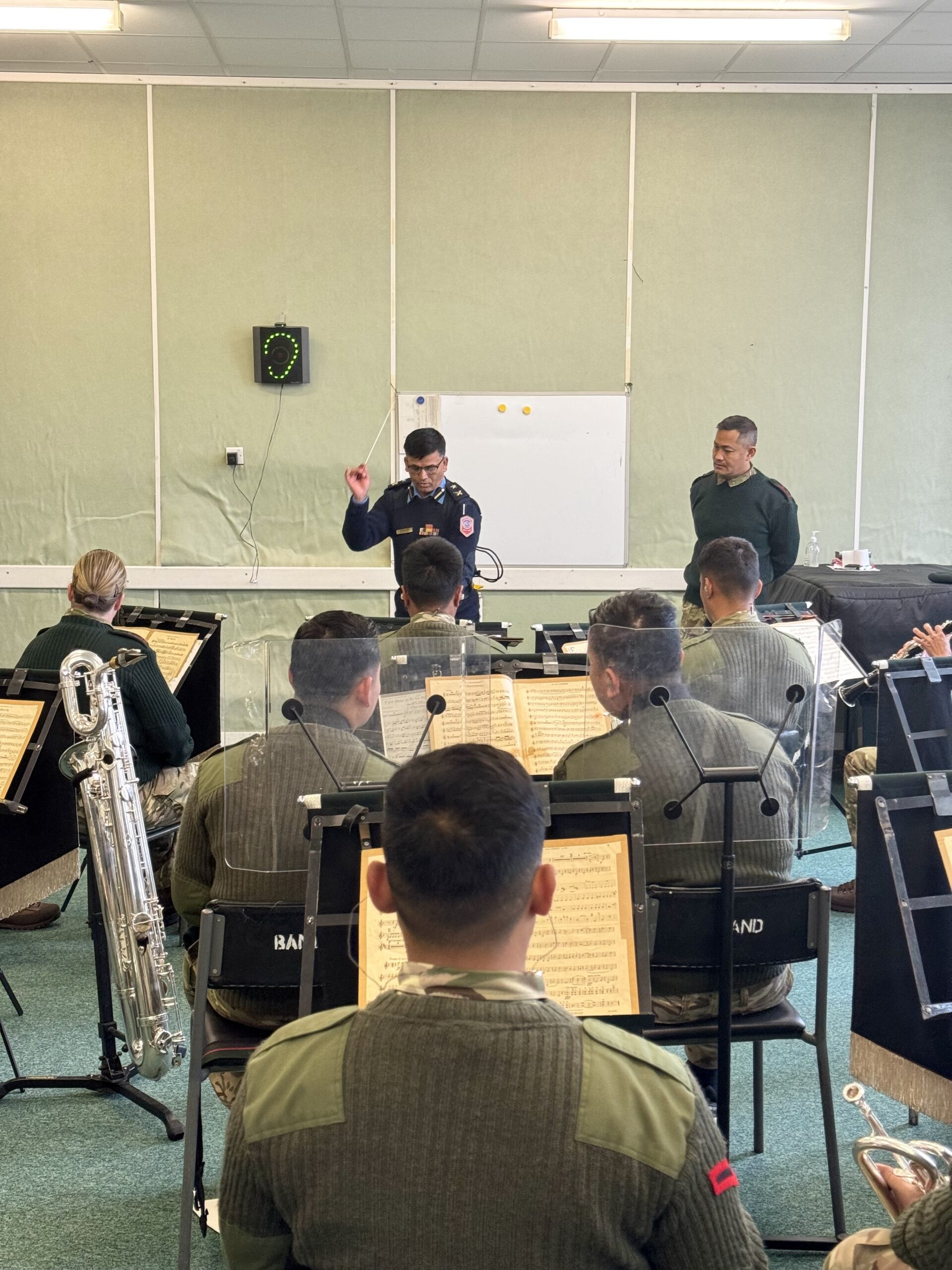 Directors of Music from the Nepali Army train with The Band of the ...