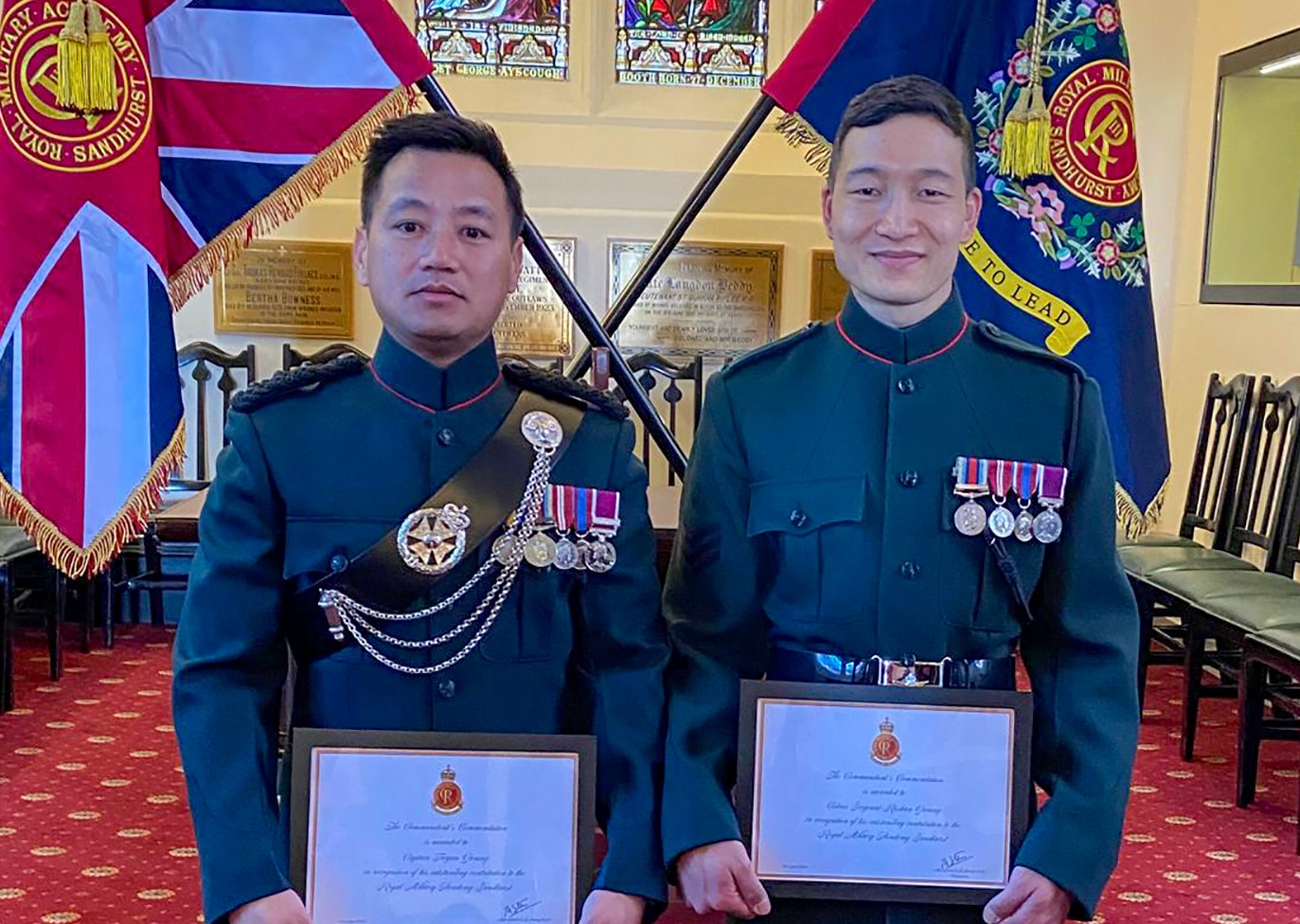 Two members of the Royal Military Academy Sandhurst Staff awarded ...